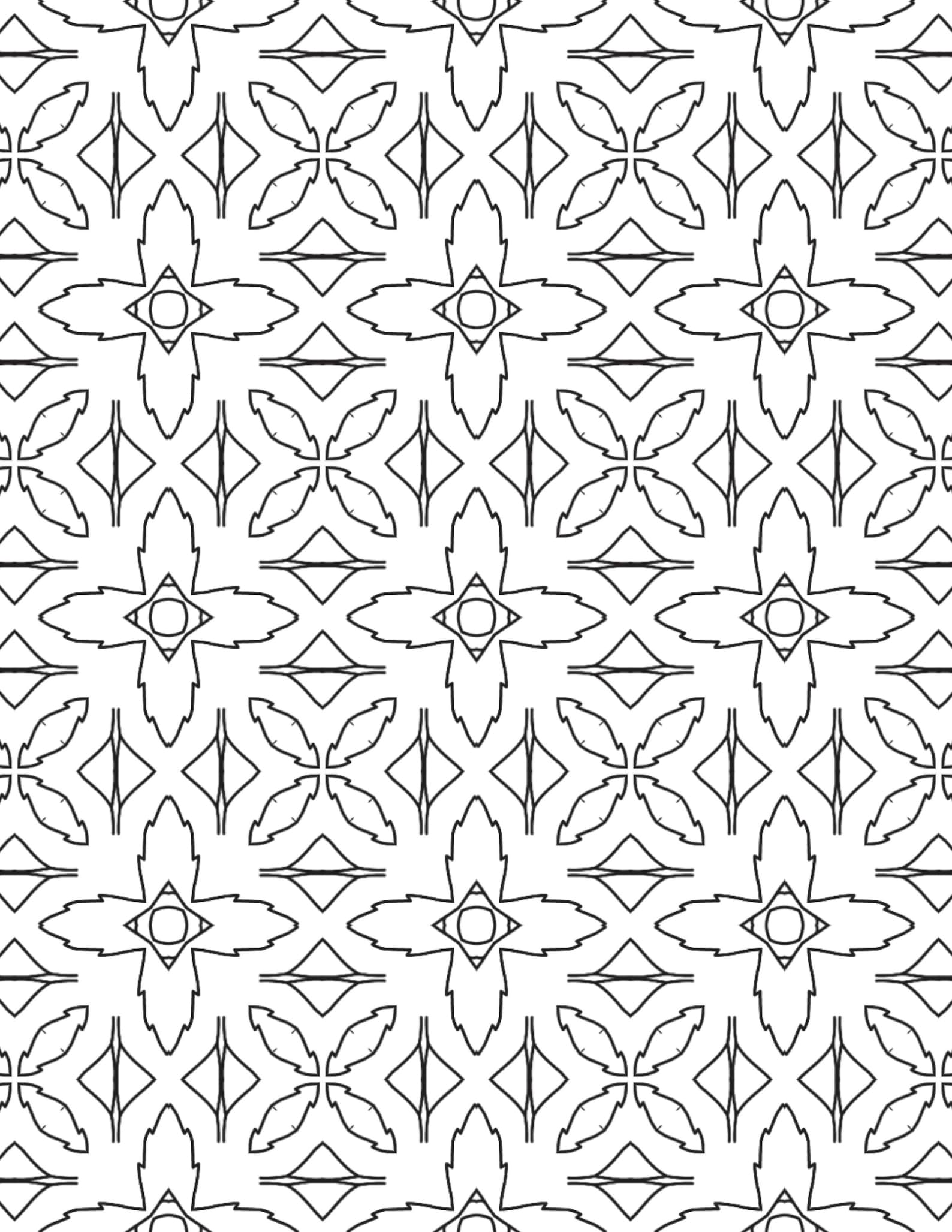 Fun Mandala Coloring Pages - Etsy