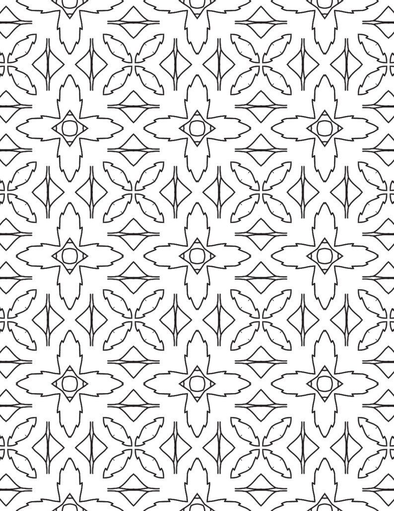 Fun Mandala Coloring Pages - Etsy