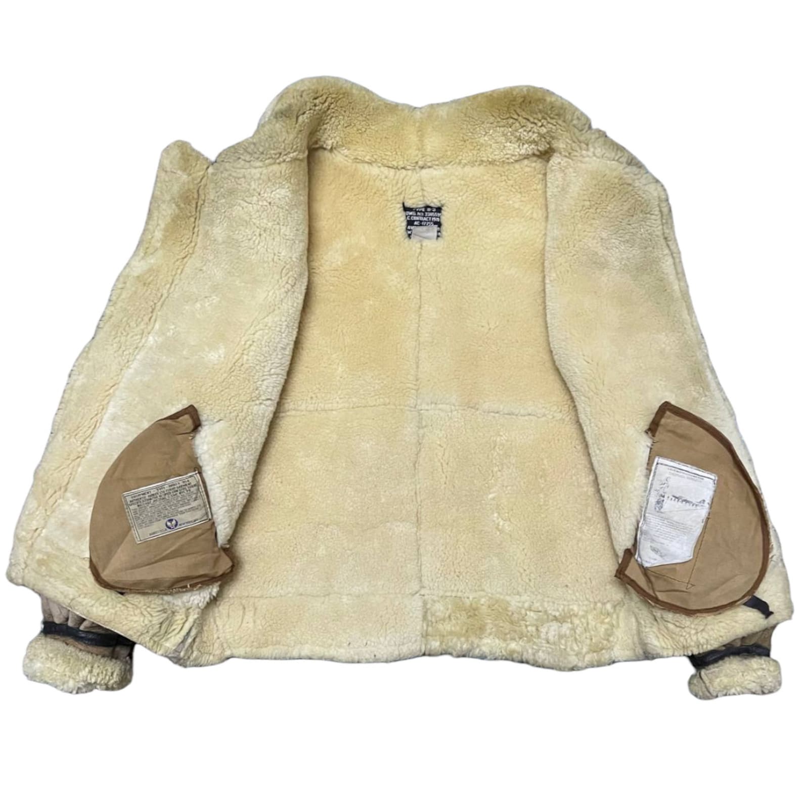 Vintage Avirex Sheepskin Leather Jacket Military B 3 - Etsy