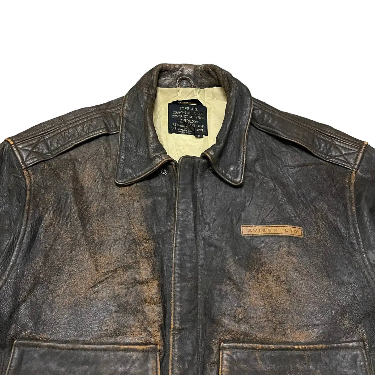 Vintage 90's Avirex Yellow Rose Type A2 Leather Jacket - Etsy