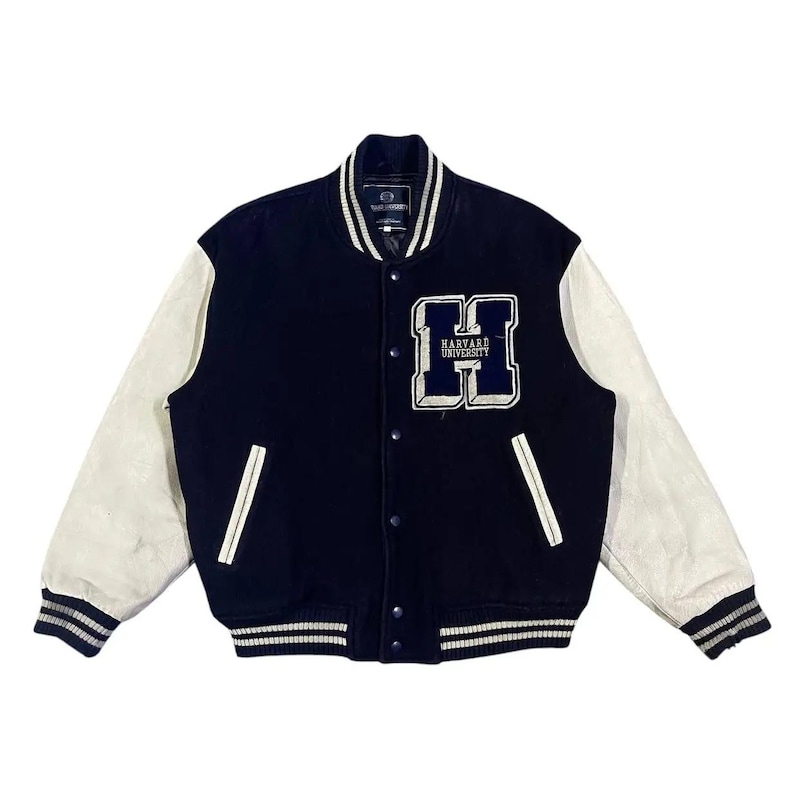 Vintage Harvard University Wool Leather Varsity Jacket - Etsy