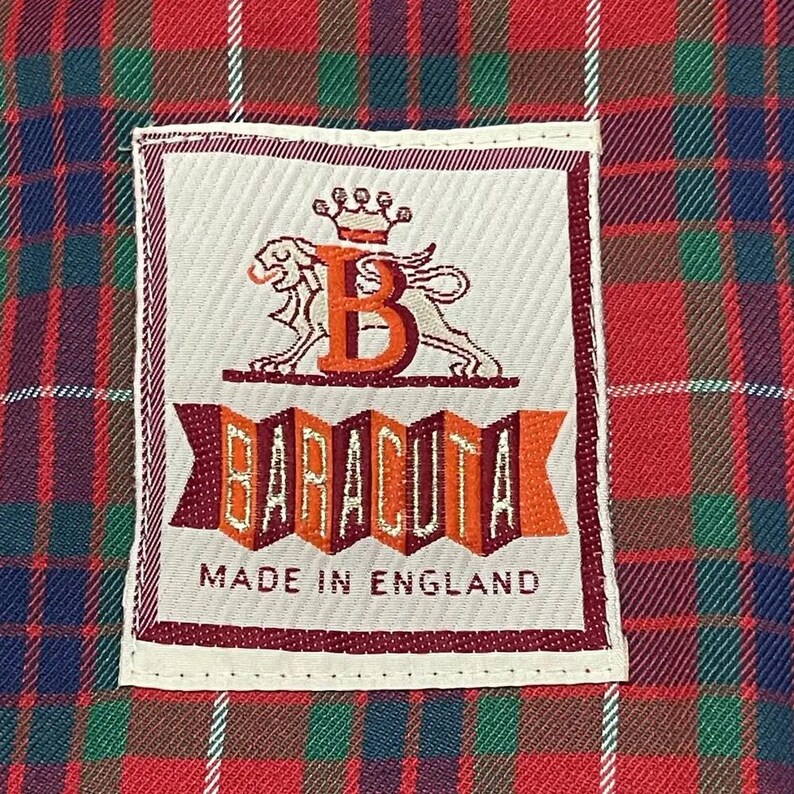 Vintage Baracuta G9 Plaid Jacket - Etsy