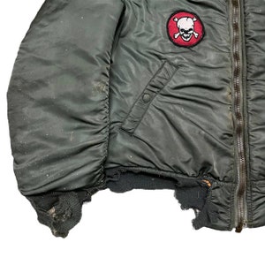 Vintage 60's Alpha Industries Ma 1 Military Flight Bomber Jacket Thrashed - Etsy