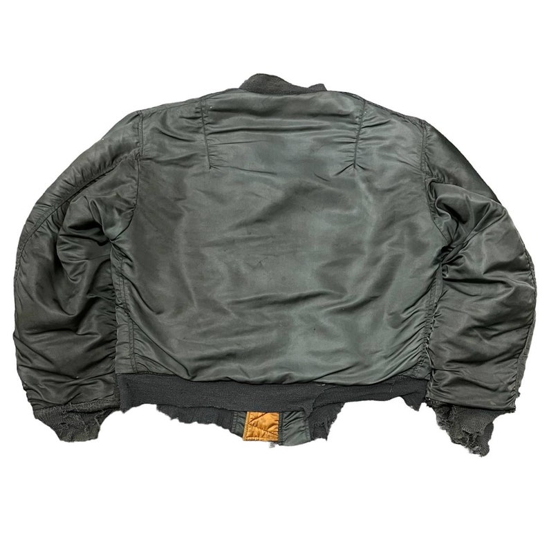 Vintage 60's Alpha Industries Ma 1 Military Flight Bomber Jacket Thrashed - Etsy