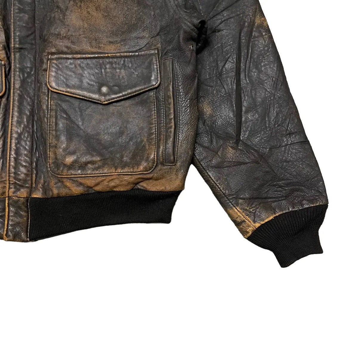 Vintage 90's Avirex Yellow Rose Type A2 Leather Jacket - Etsy