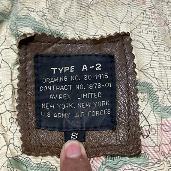 Vintage Avirex Limited A2 Flyers Leather Jacket - Gem