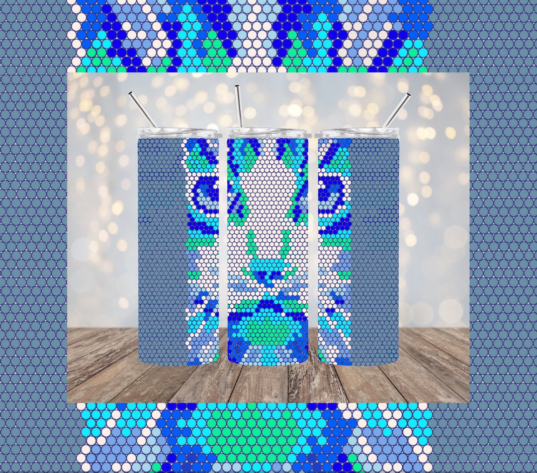 Light Blue Kitty 20oz 4mm 63x60 Rhinestone Pattern PNG - Etsy