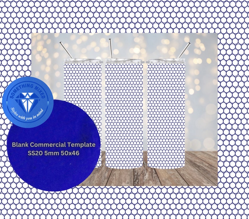 Blank Commercial Rhinestone Template SS20 5mm 50x49 - Etsy