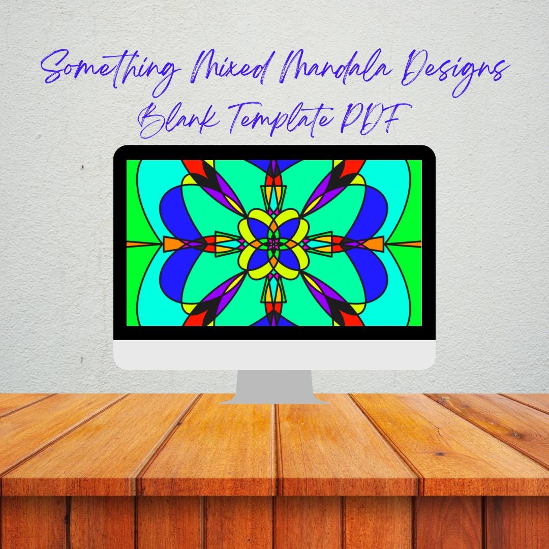 Something Mixed Mandala Blank Design Seventh | PDF - Etsy UK