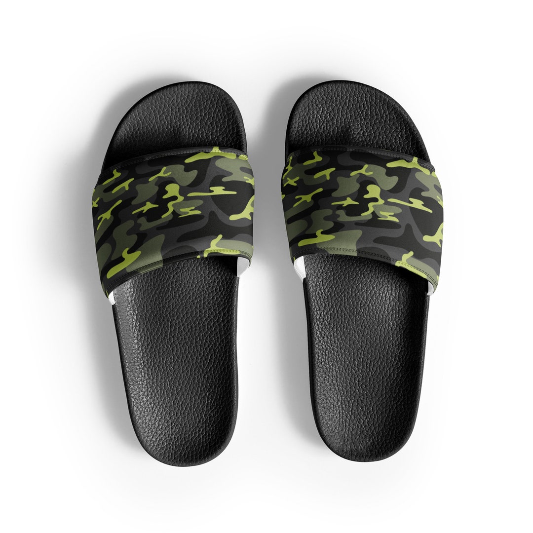 Men's Custom Army Camouflage Mens Slides - Etsy