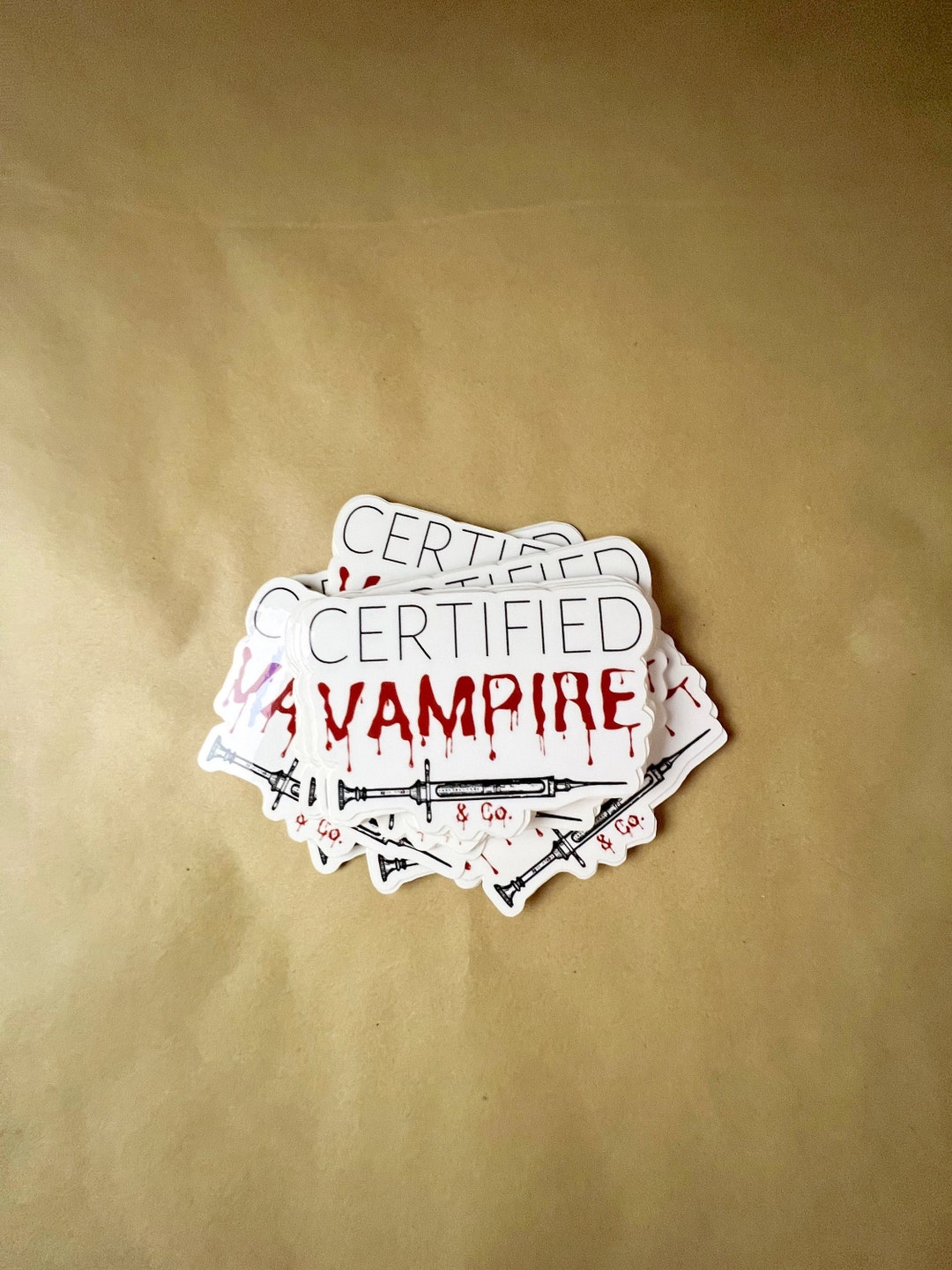 Phlebotomy Certified Vampire Vinyl Sticker - Etsy