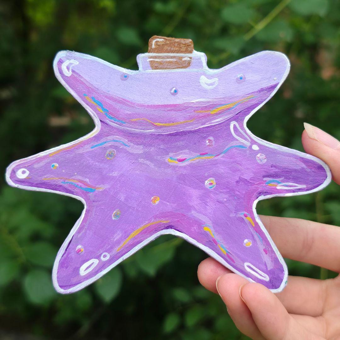Potion Bottle Wood Cutout | Wall Art | Fantasy | Whimsical | Handmade ...