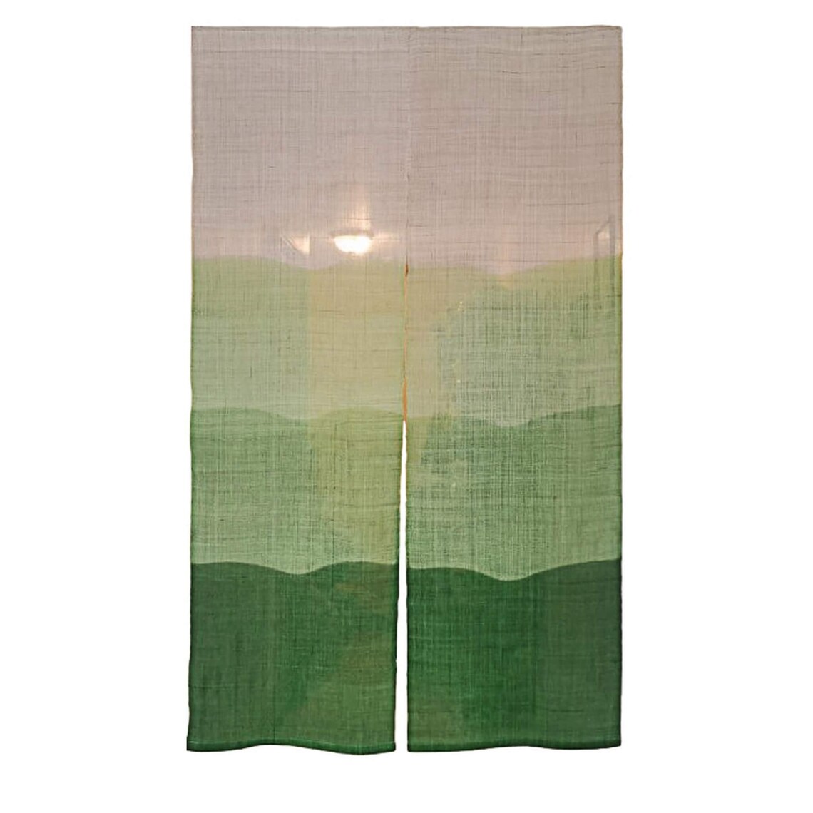 あさ Asa japanese Hemp Ramie Noren Curtain, Shibori Green Door Way ...