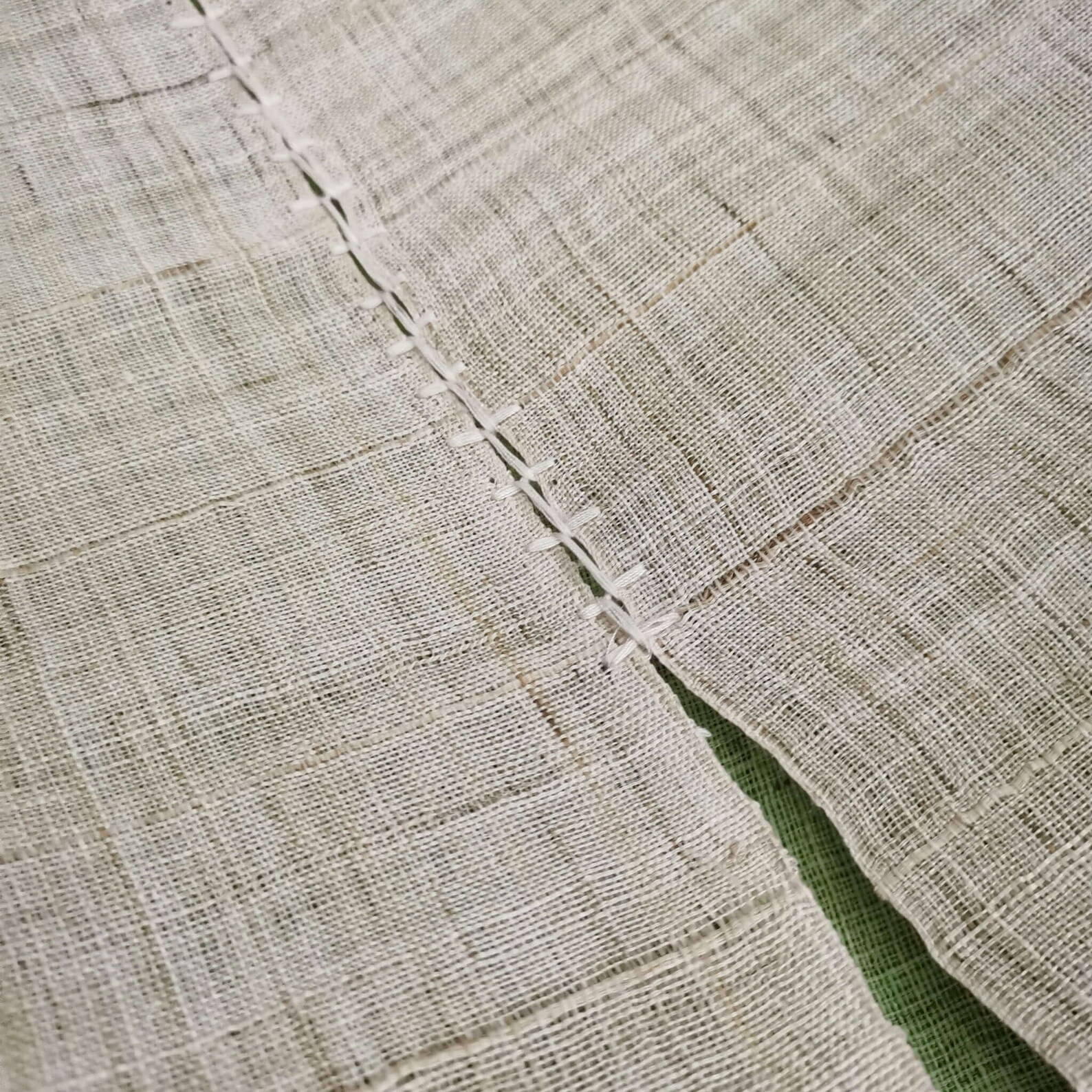 あさ Asa japanese Hemp Ramie Noren Curtain, Shibori Green Door Way ...