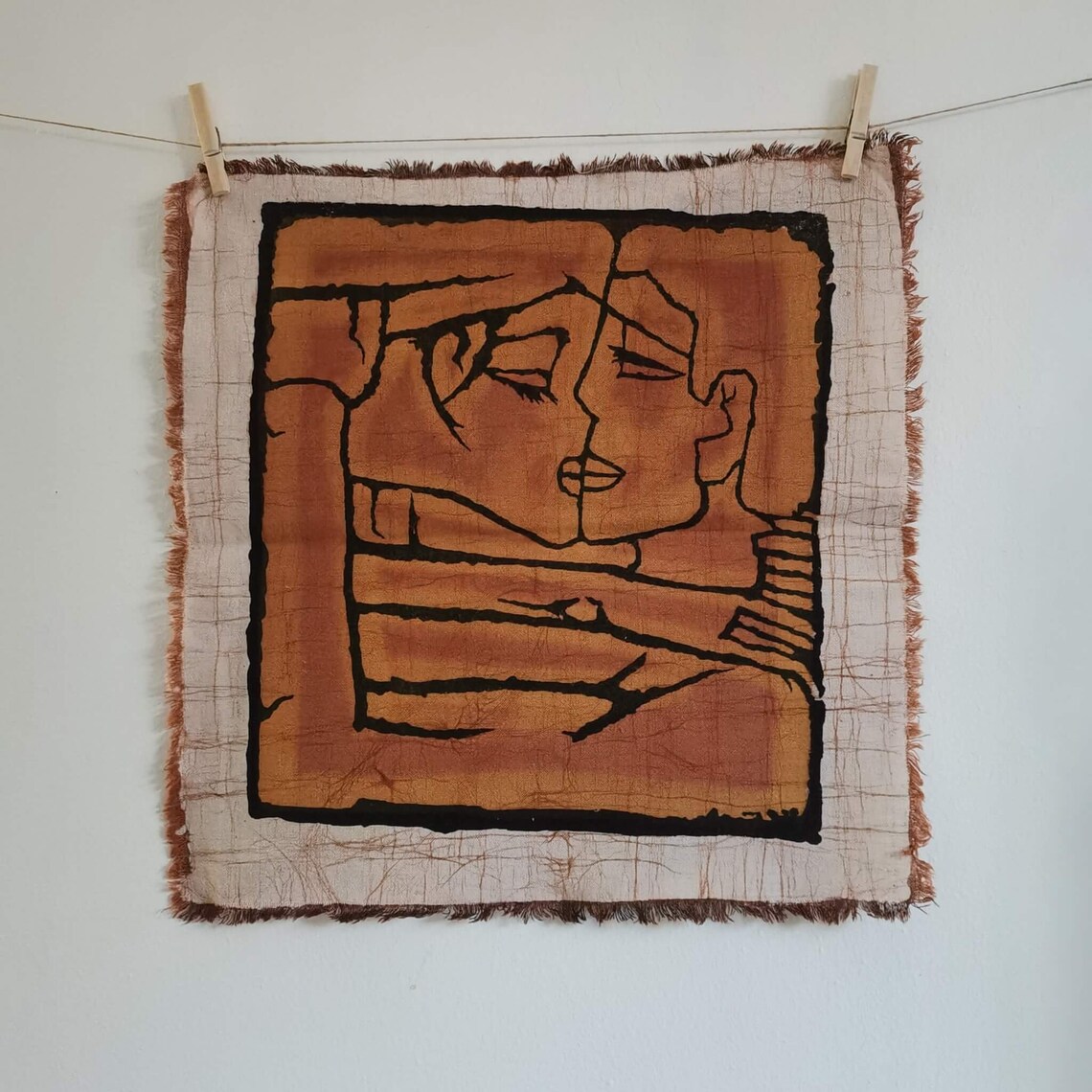 Batik Tapestry, Hand Painting Batik Wall Hanging, Handmade Wall Decor ...