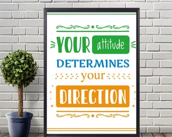 Inspirational Watercolor Printable Poster School Counselor Teacher ...