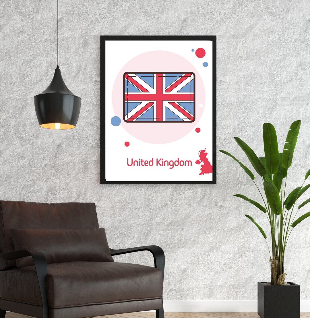 Flag of the United Kingdom,united Kingdom Flag Art, UK Flag Poster ...