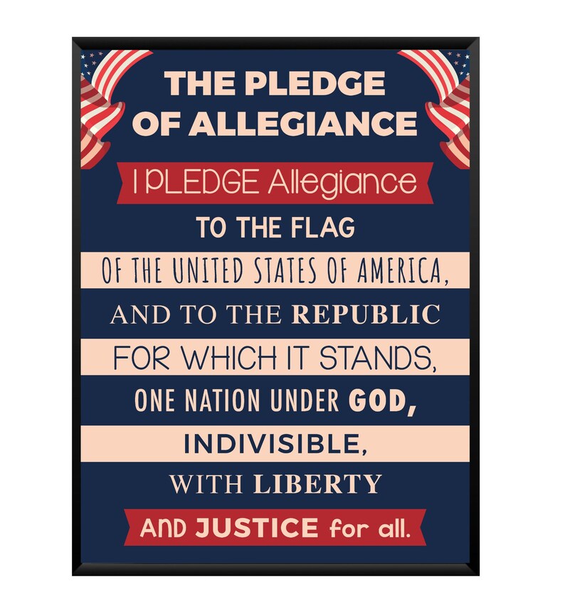 Pledges Posters pledge of Allegiance, America, Bible Pledge, I Pledge ...