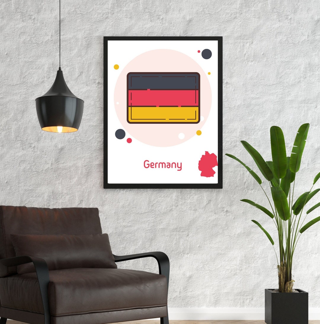 Flag of Germany, High Quality,minimalist Design,germany Flag Art,german ...