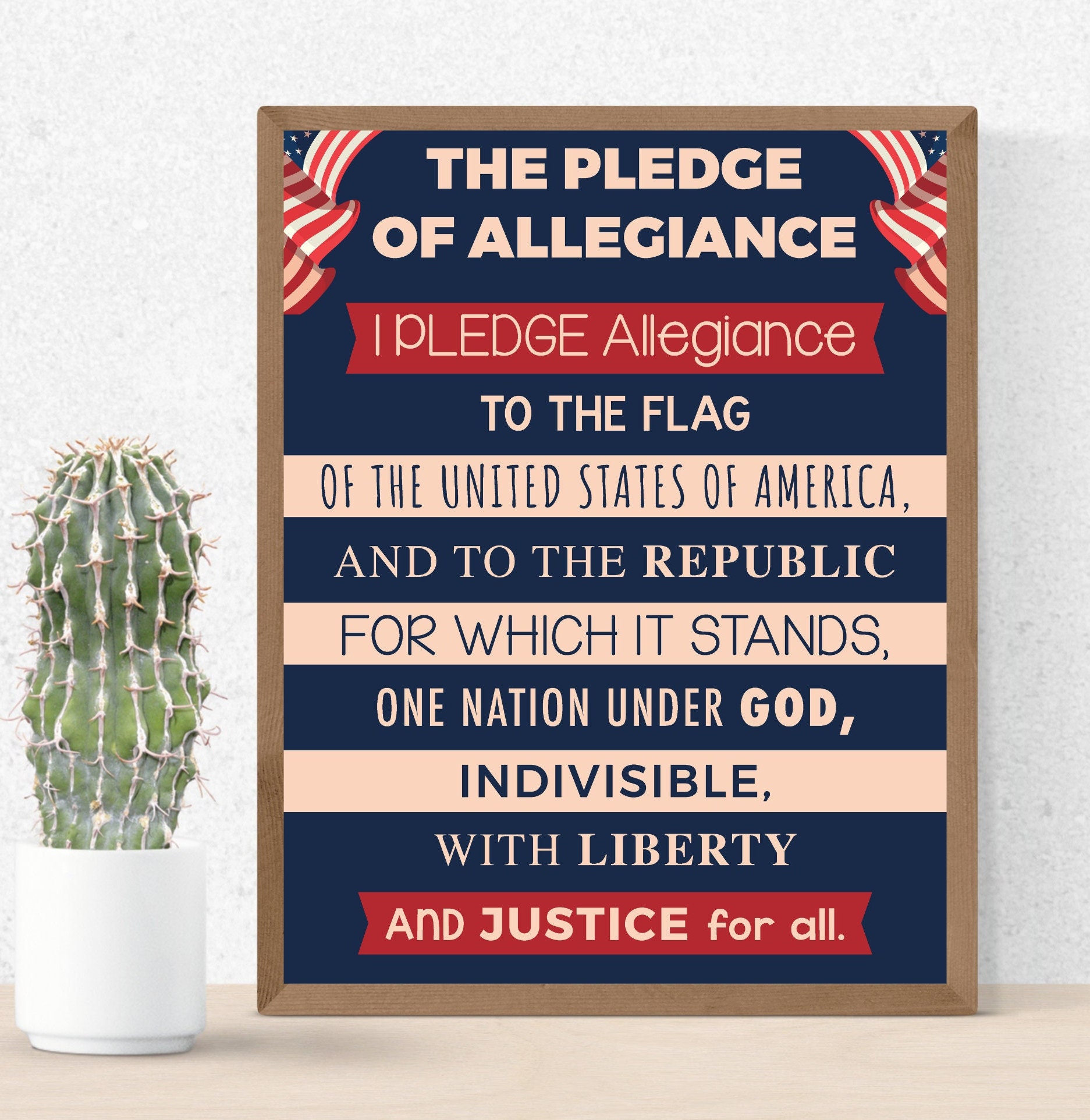 Pledges Posters pledge of Allegiance, America, Bible Pledge, I Pledge ...