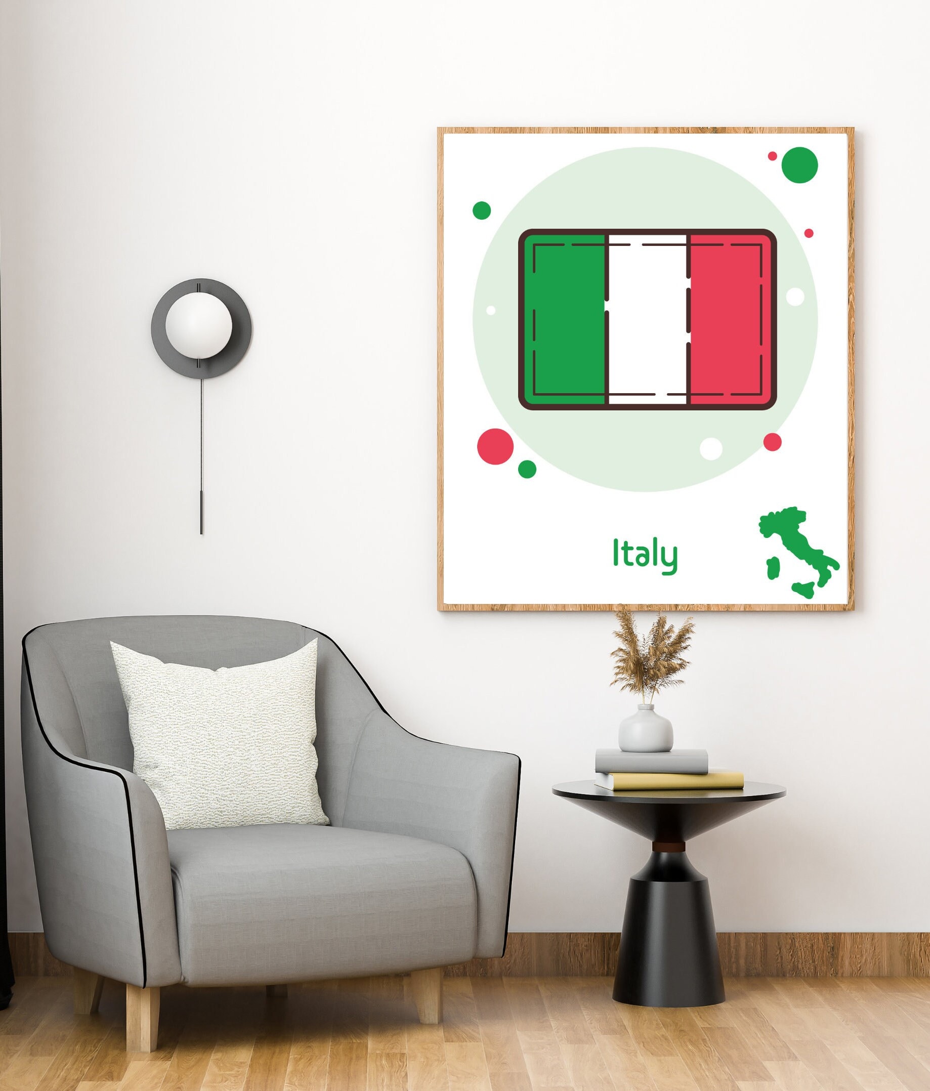 Italy Flag Poster, Italy Flag Print, Italy Flag Poster, Flag Painting ...