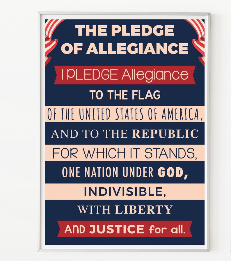 Pledges Posters pledge of Allegiance, America, Bible Pledge, I Pledge ...