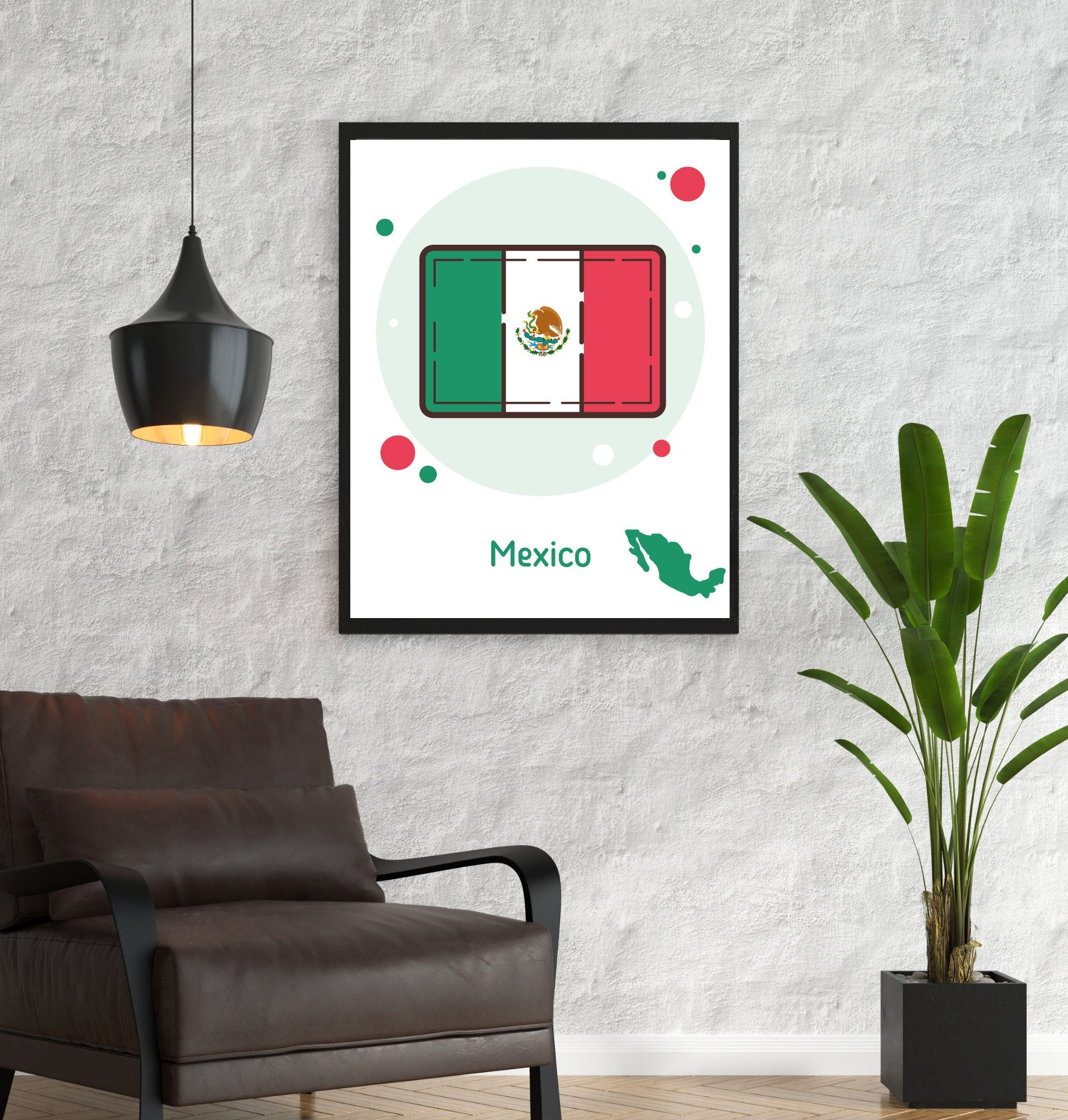 Mexico Flag, Mexico Flag Art, Mexican Flag, Mexico Flag Wall Art ...