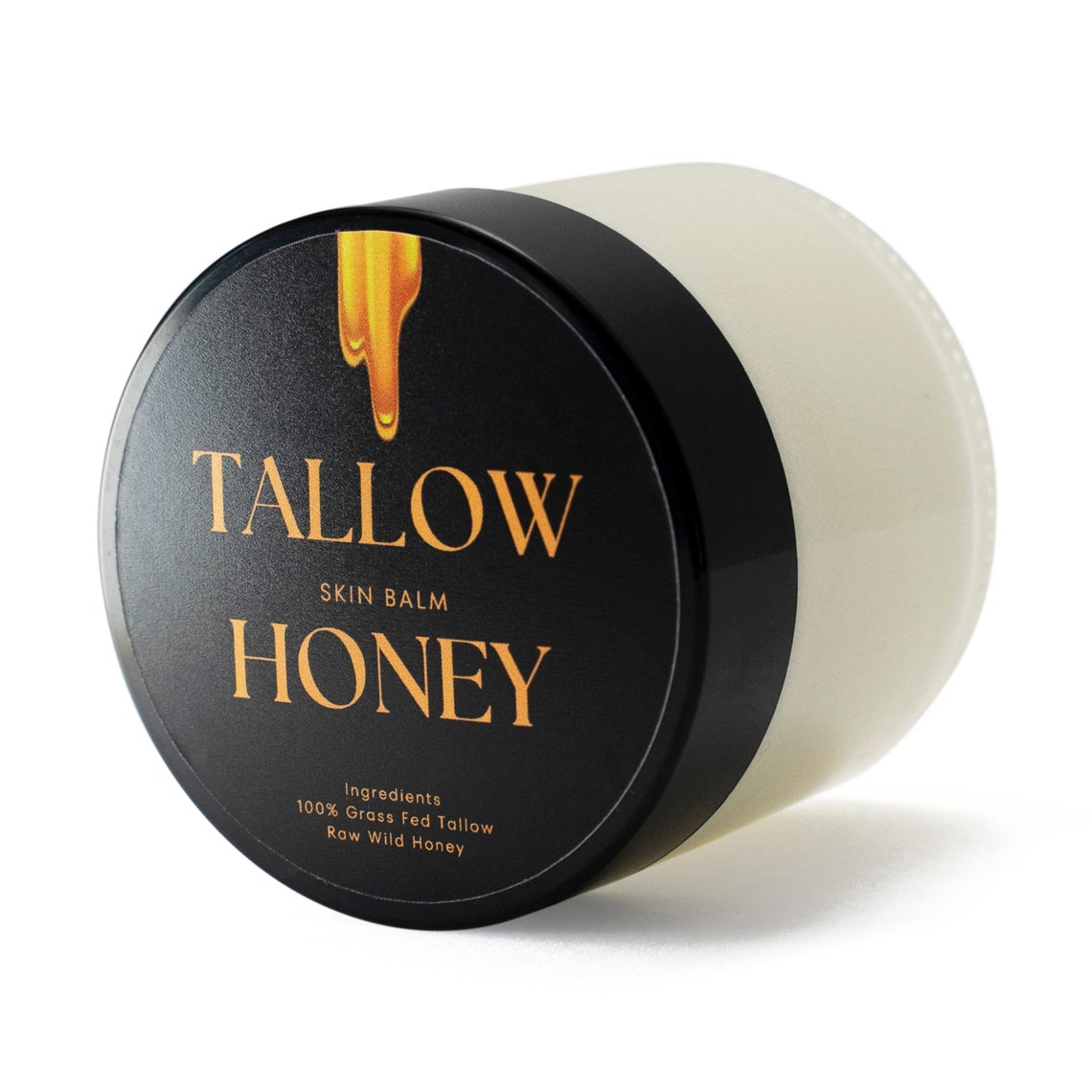 Tallow Honey Skin Balm 2 Ingredients Grass Fed Tallow Raw Honey Full