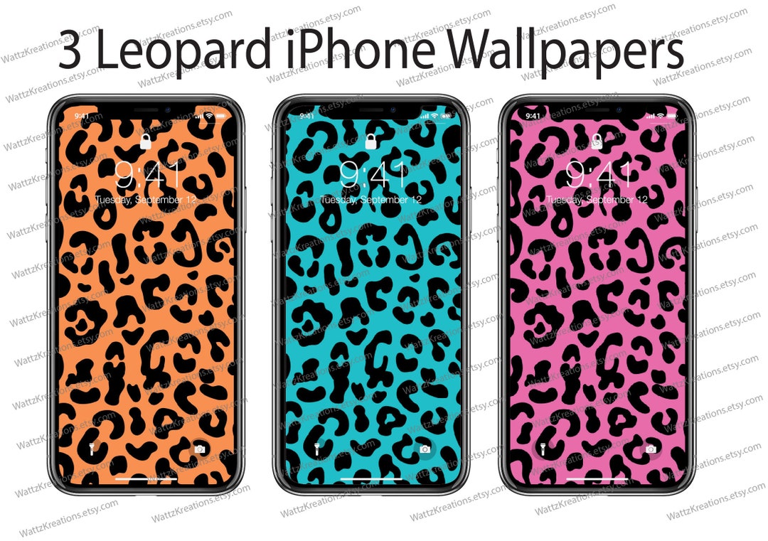 Leopard iPhone Wallpaper | Animal Print Lock Screen | Abstract Phone ...