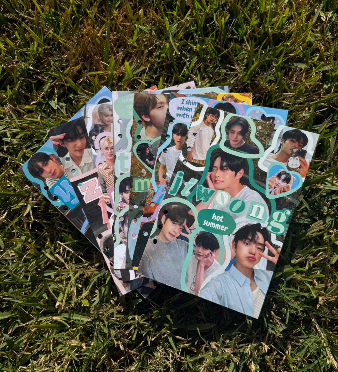 ZB1 Member Photocard Binder Pages - Etsy