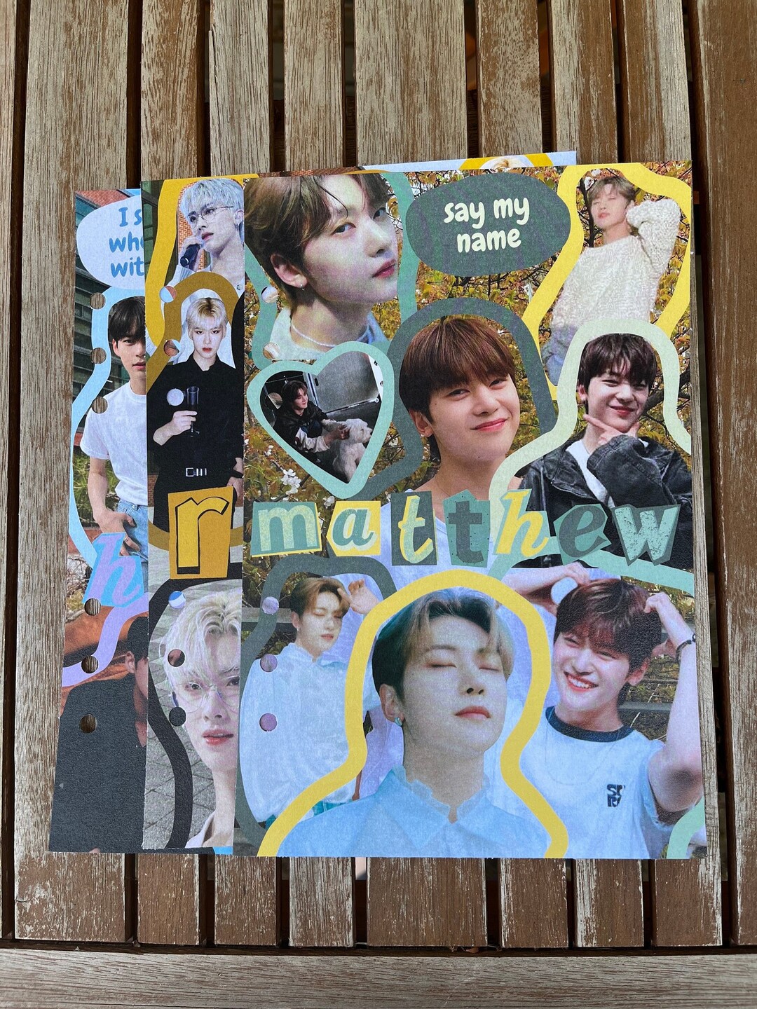 ZB1 Member Photocard Binder Pages - Etsy