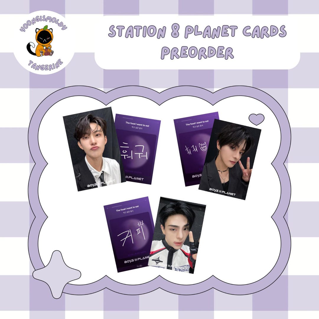 Boys II Planet Fanmade Station #8 Planet Cards - Etsy UK