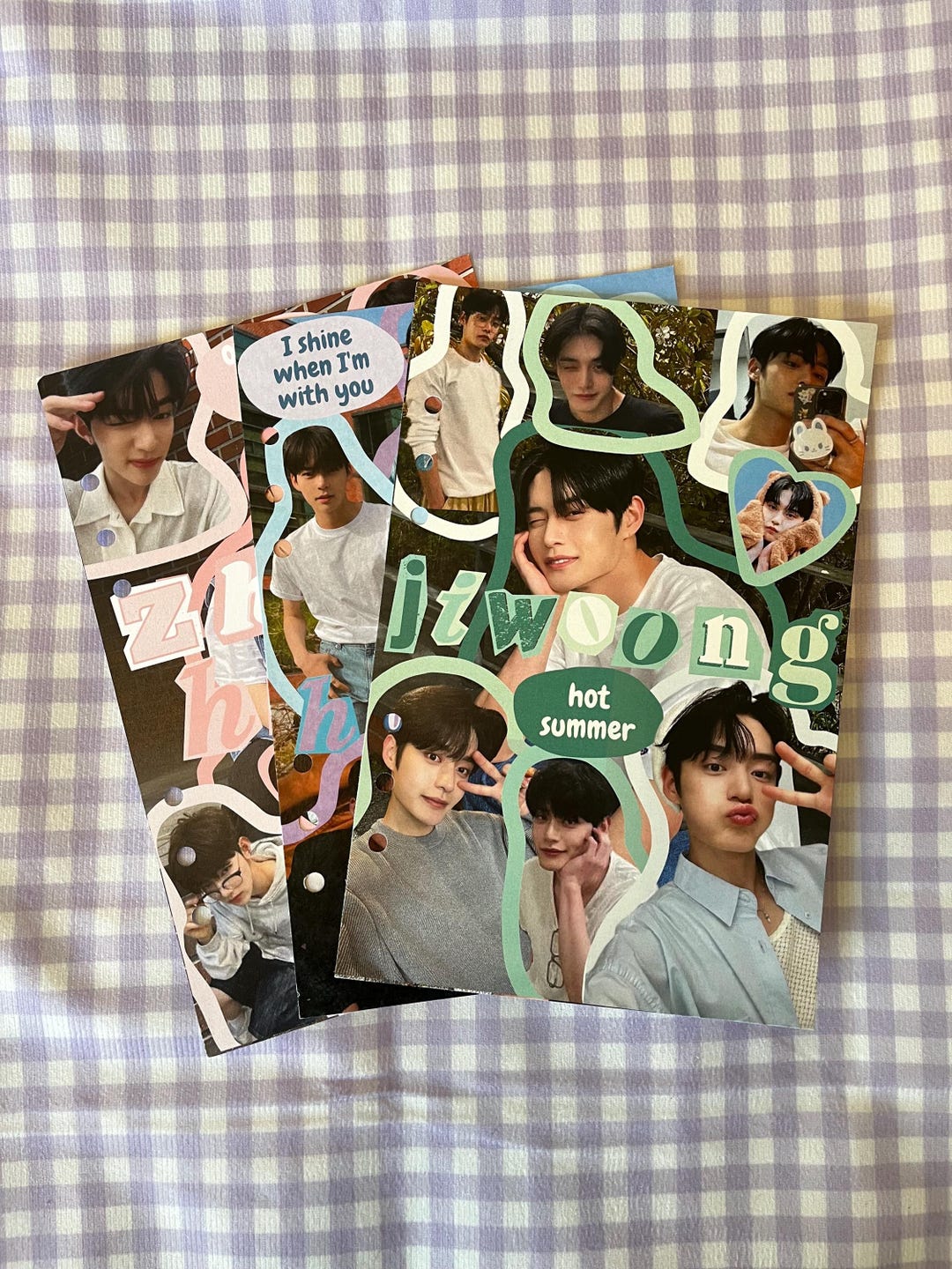 ZB1 Member Photocard Binder Pages - Etsy
