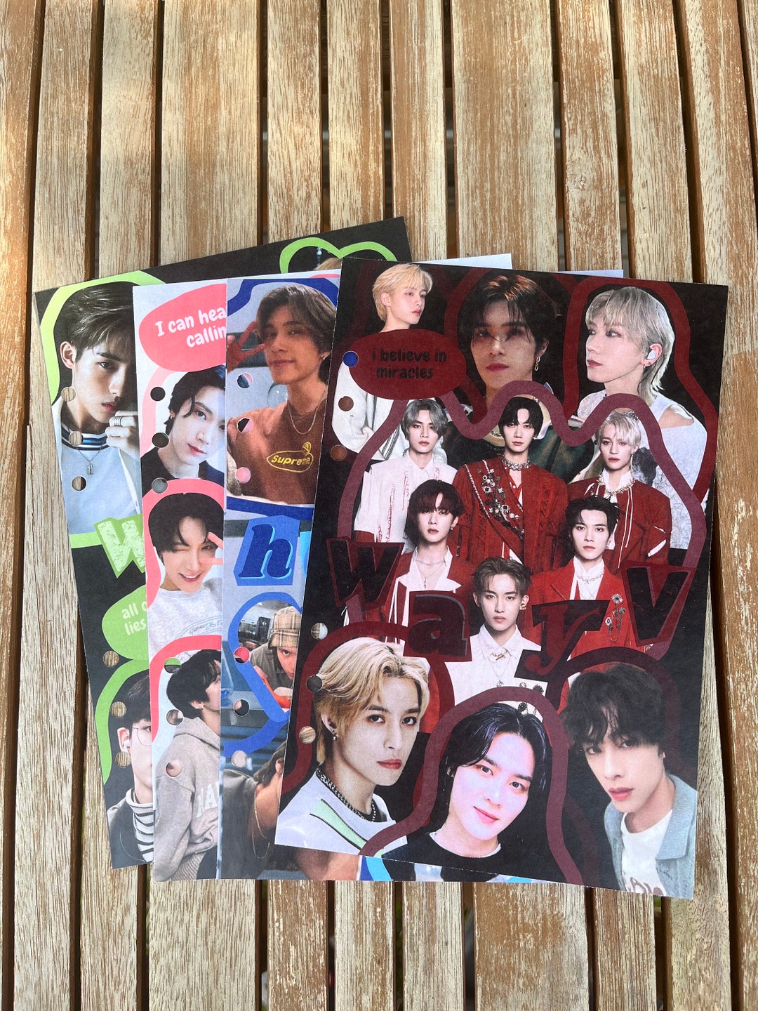 Wayv Member Photocard Binder Pages - Etsy
