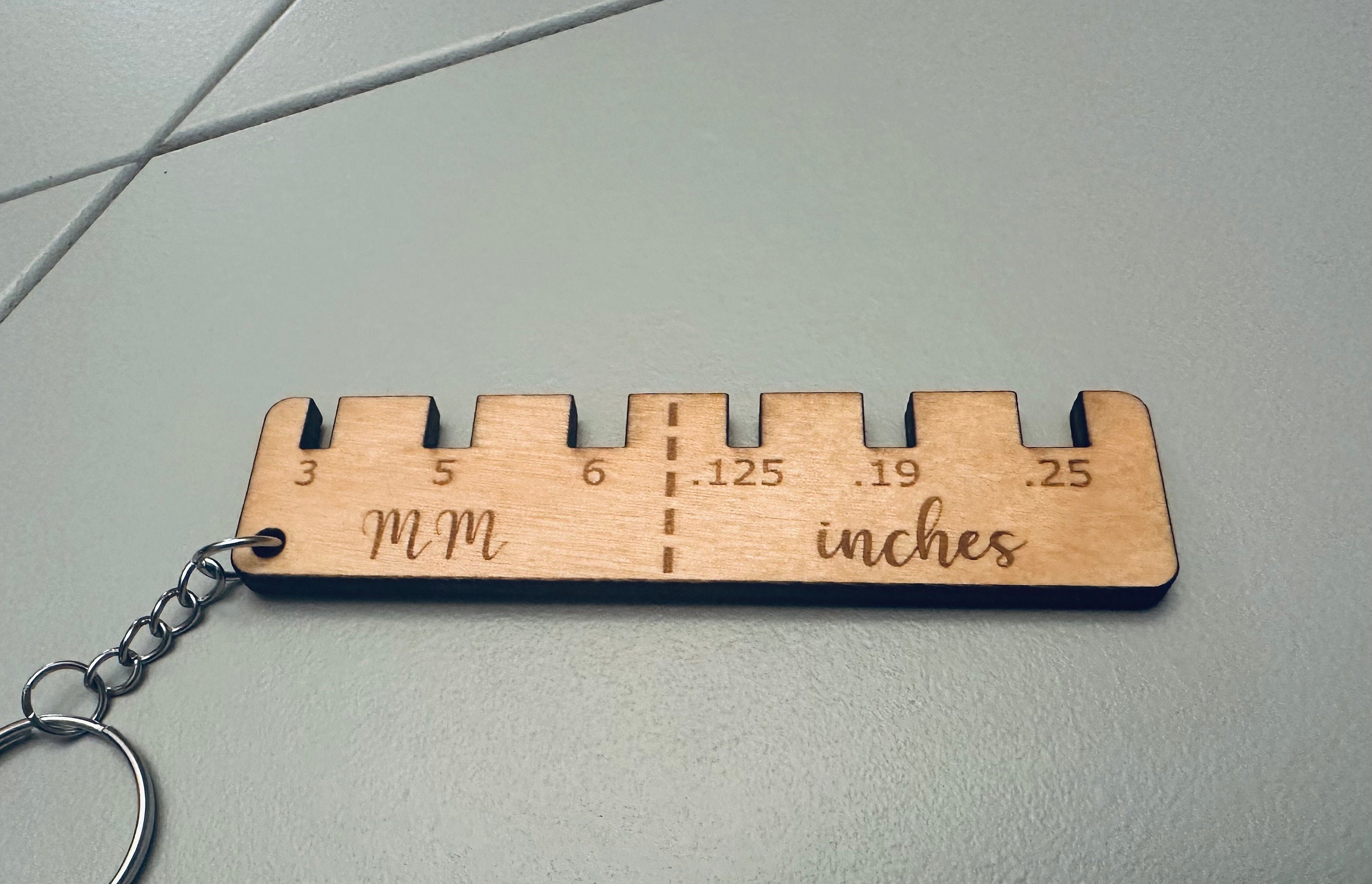 Material Thickness Gauge File - Etsy