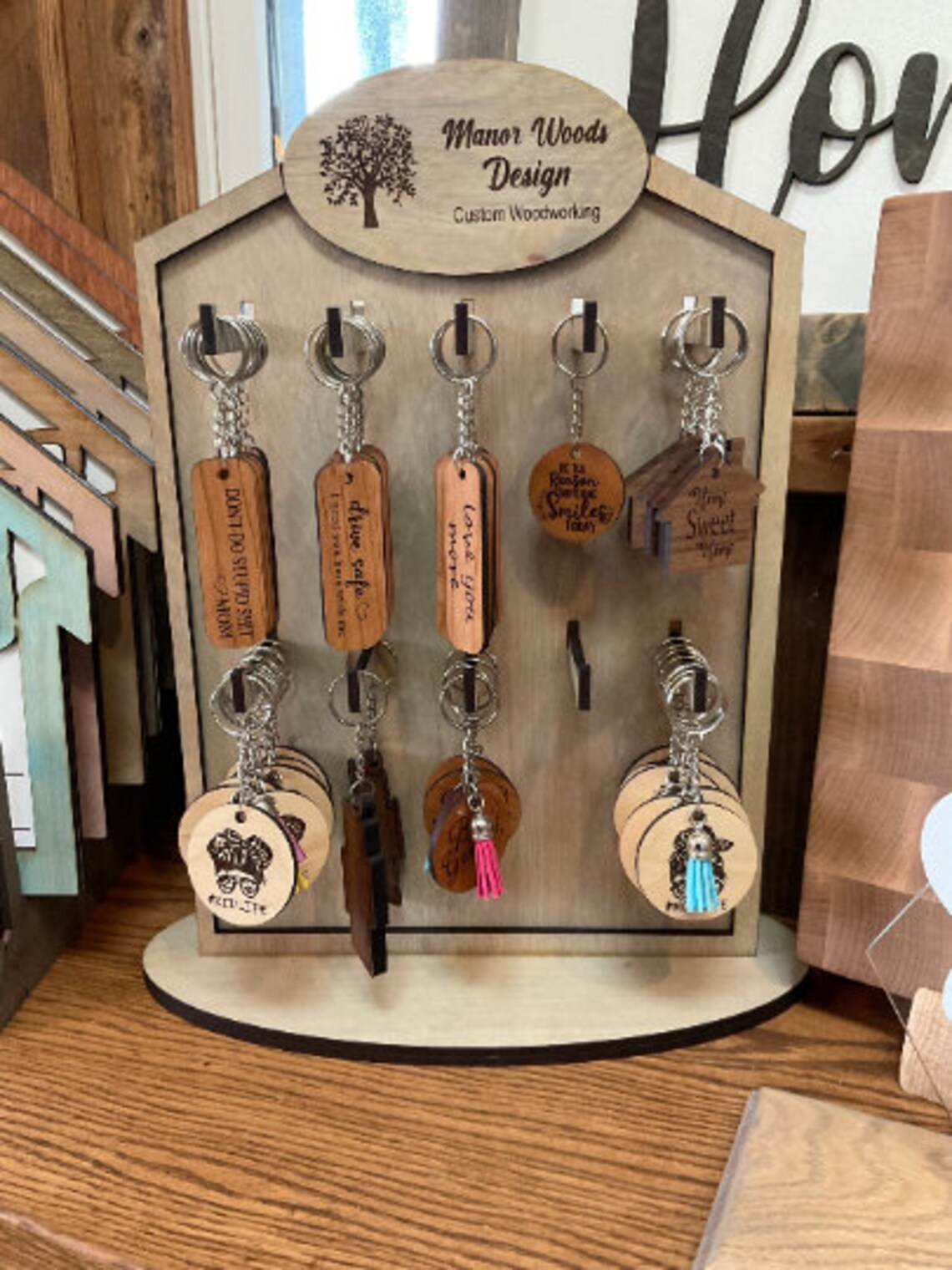 Keychain Display Stand Digital File - Etsy