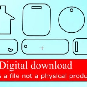 Keyrings Template Svg, Laser Cut File, Keychains Blanks Svg, Glowforge ...