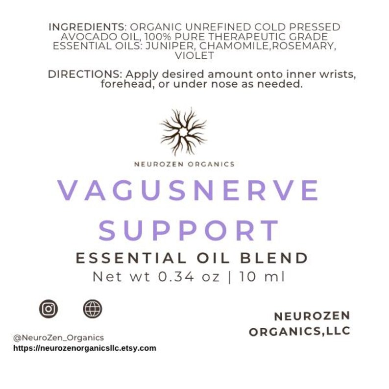 Vagus Nerve Support Essential Oil Roller - Etsy