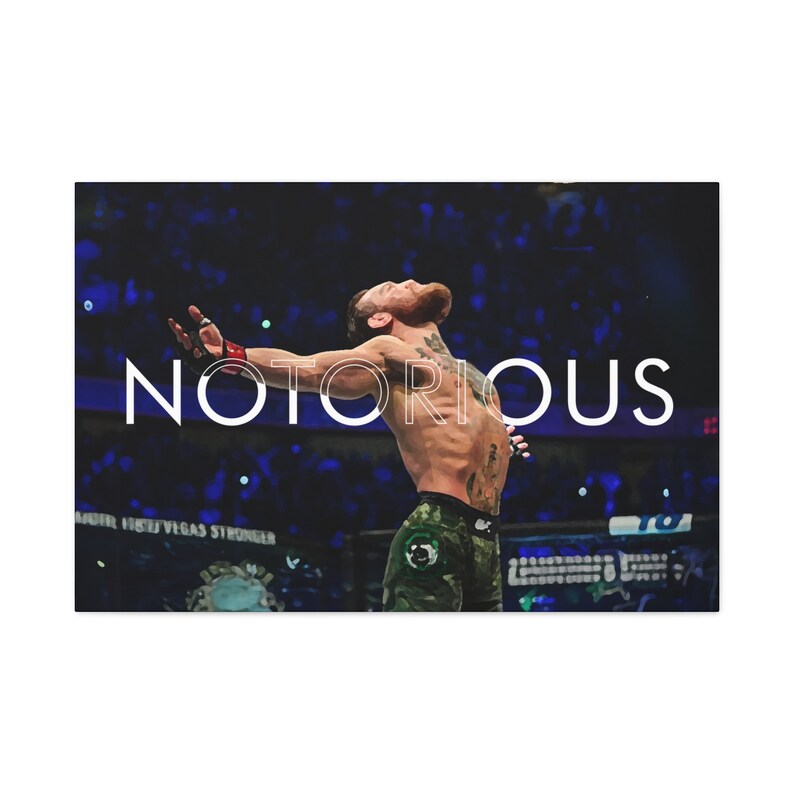 Notorious Conor Mcgregor Canvas Art (dry Brush Art Style) - UFC Posters ...