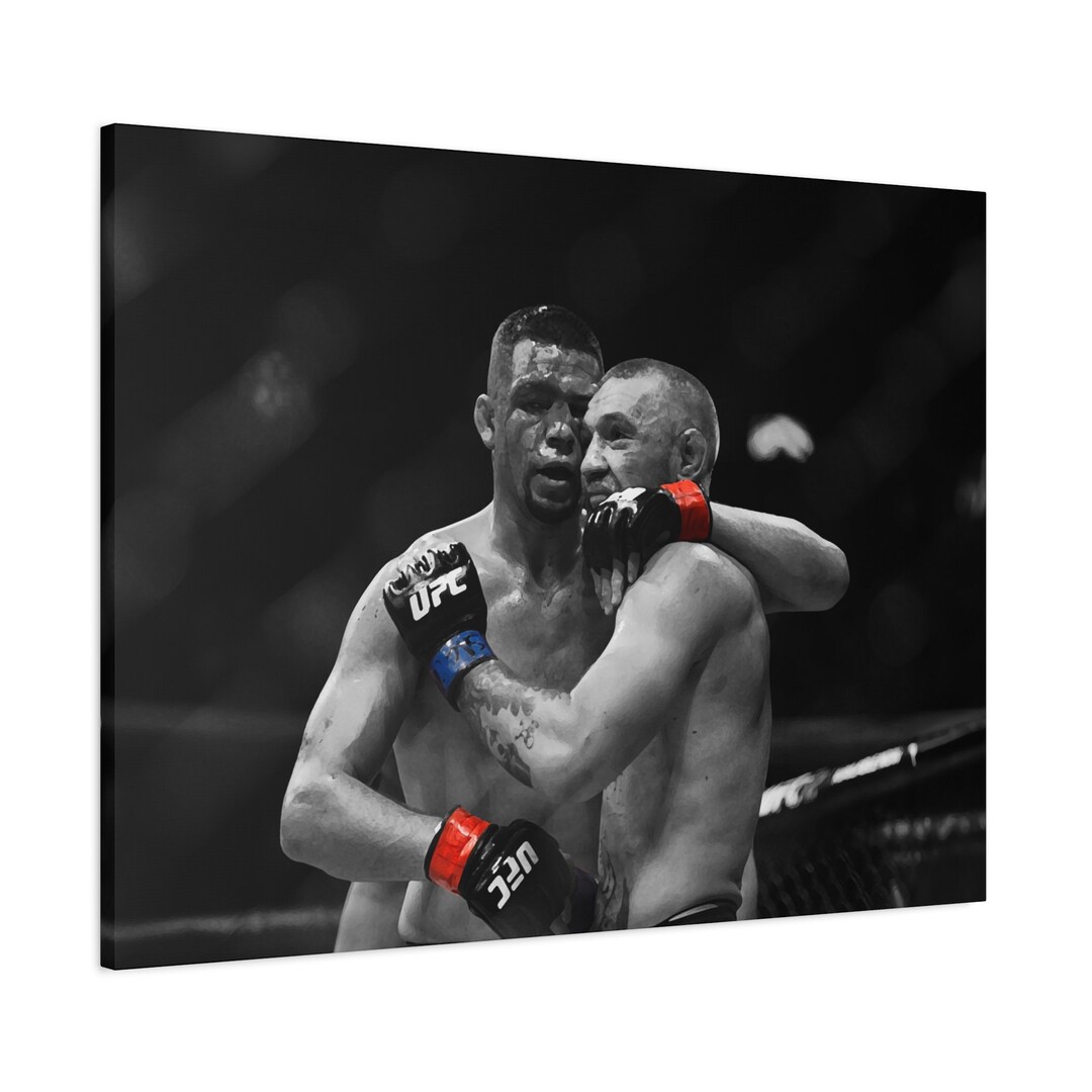 Nate Diaz and Conor Mcgregor Canvas Art (dry Brush Art Style) - UFC ... Nate Diaz and Conor Mcgregor Canvas Art (dry Brush Art Style) - UFC ...