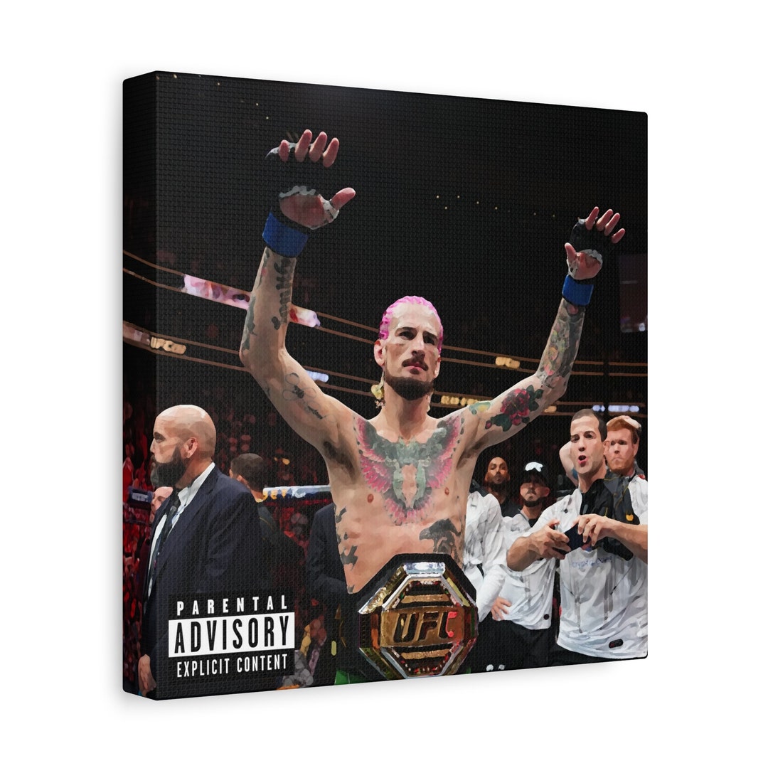 Sean O'malley Champ Album Cover Canvas Art (dry Brush) - UFC Posters ...