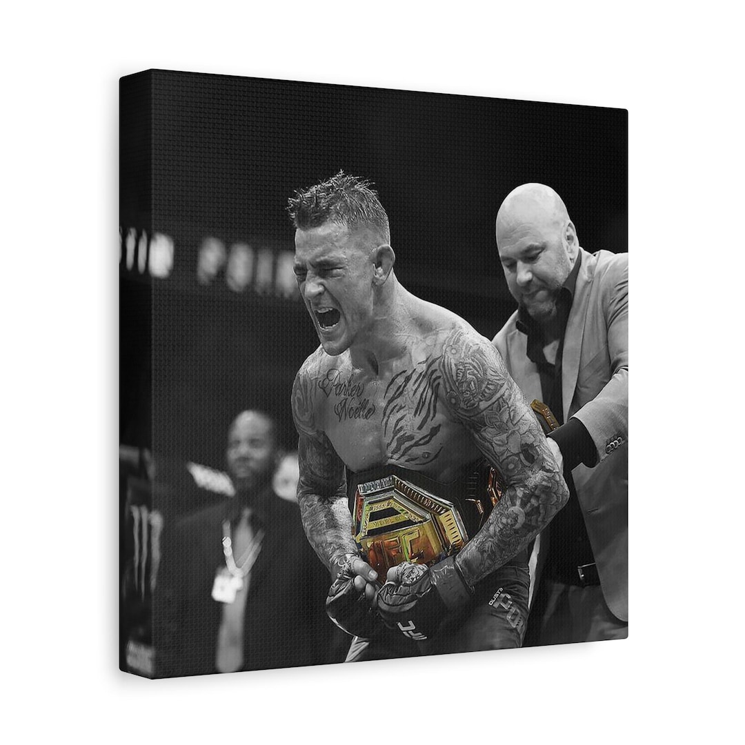 Canvas Art - UFC Posters, MMA Wall Art, Dustin Poirier Interim Champ ...