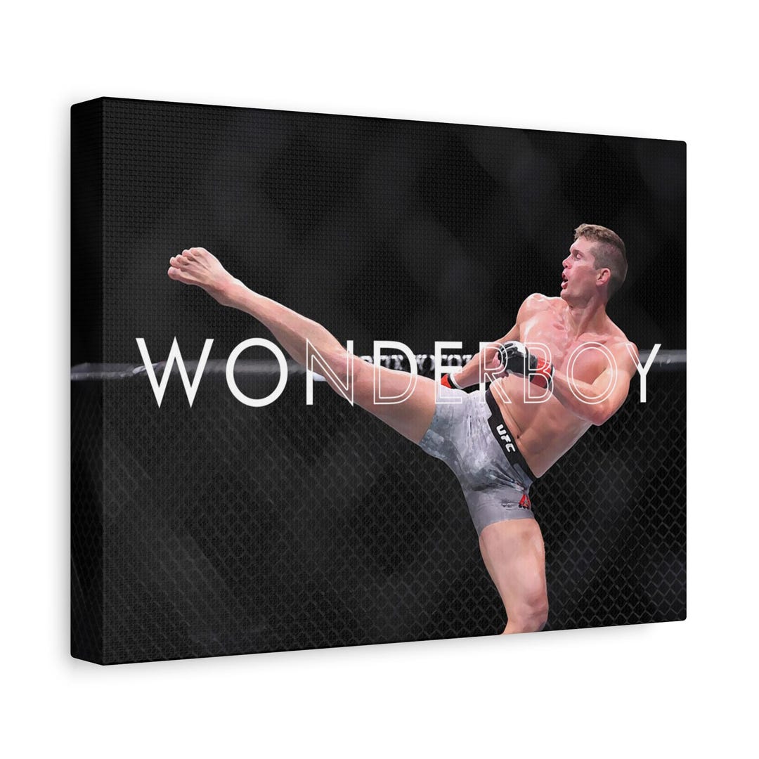 Stephen Wonderboy Thompson Canvas Art: Dry Brush Style UFC Poster - Etsy