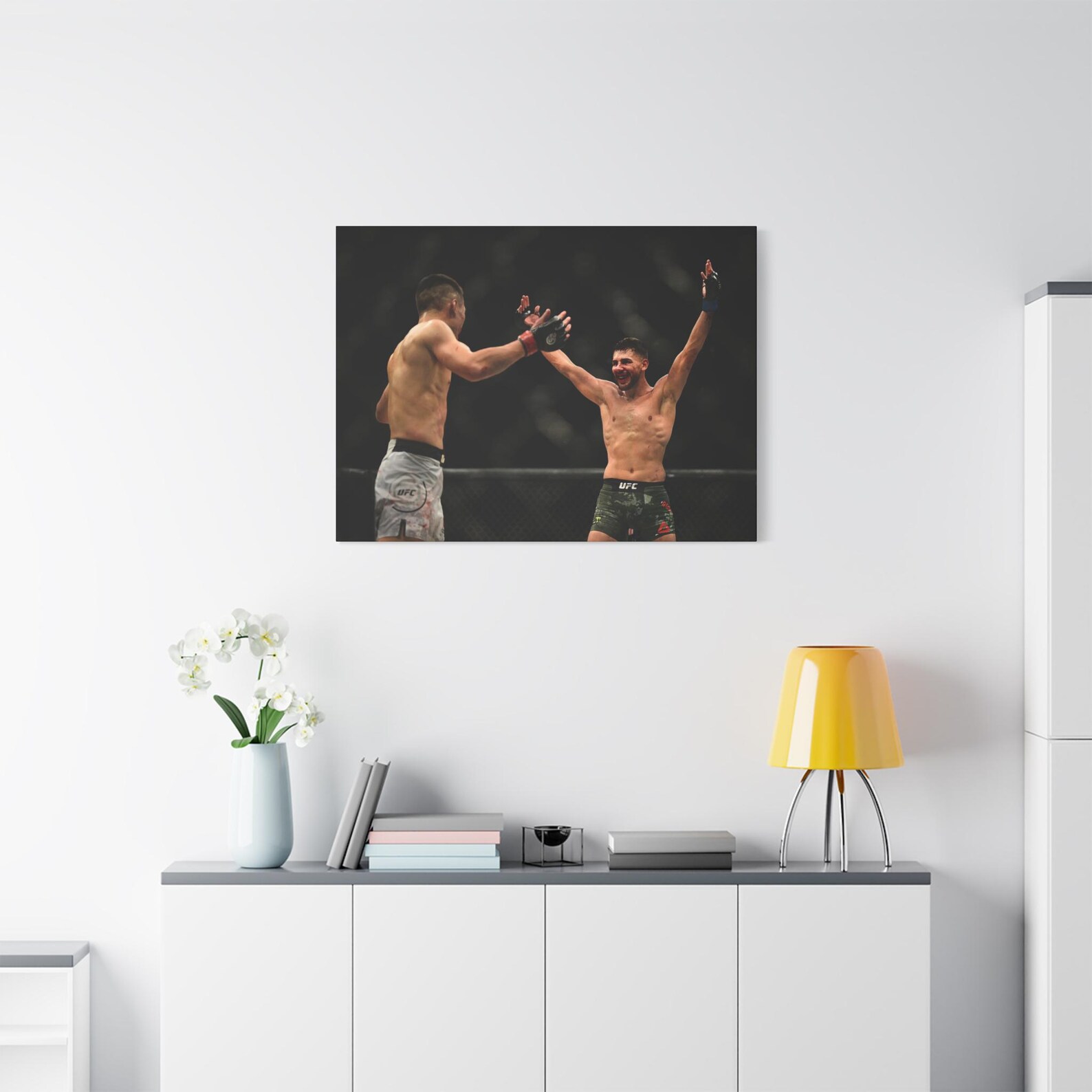 Yair Rodriguez Vs the Korean Zombie: Dry Brush Style UFC Poster - Etsy