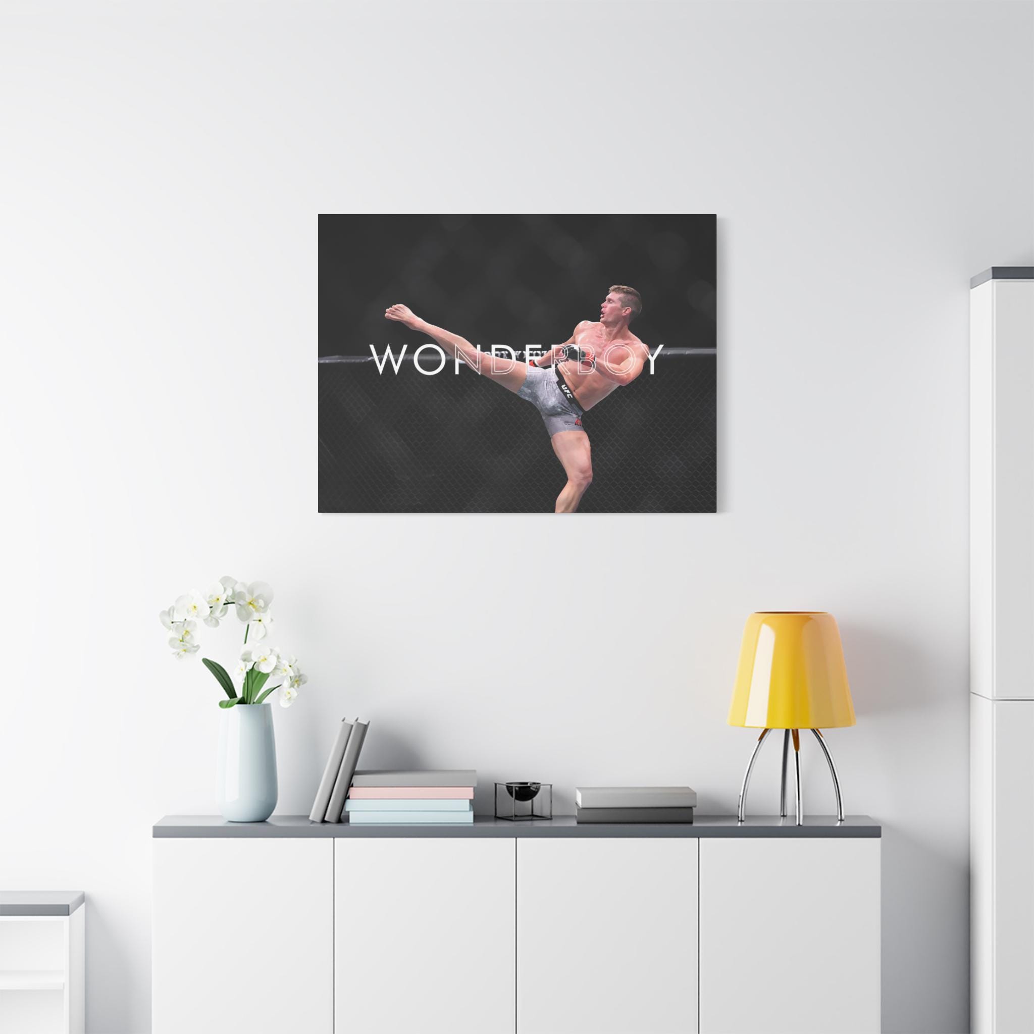 Stephen Wonderboy Thompson Canvas Art: Dry Brush Style UFC Poster - Etsy
