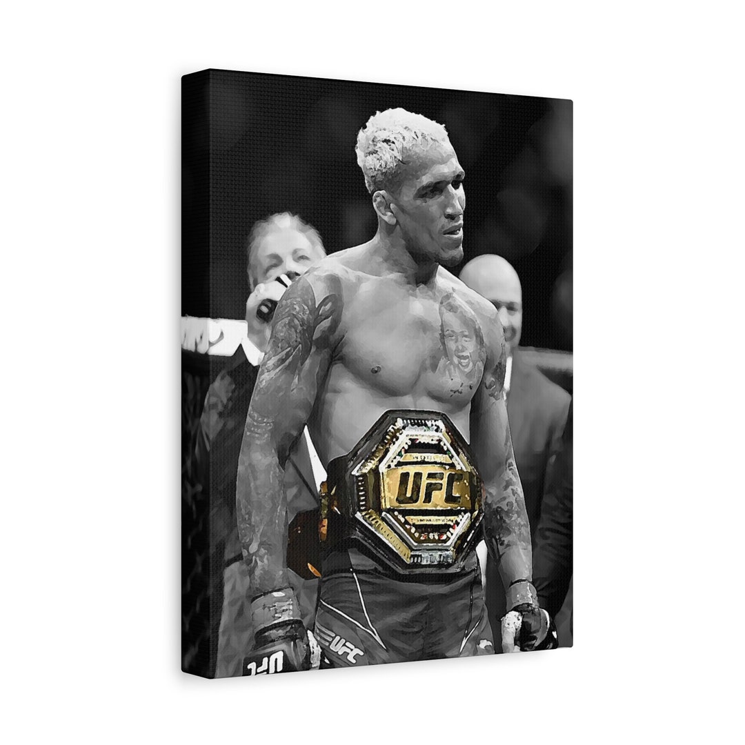 Charles Oliveira Champ Canvas Art (dry Brush Art Style) - UFC Posters ...