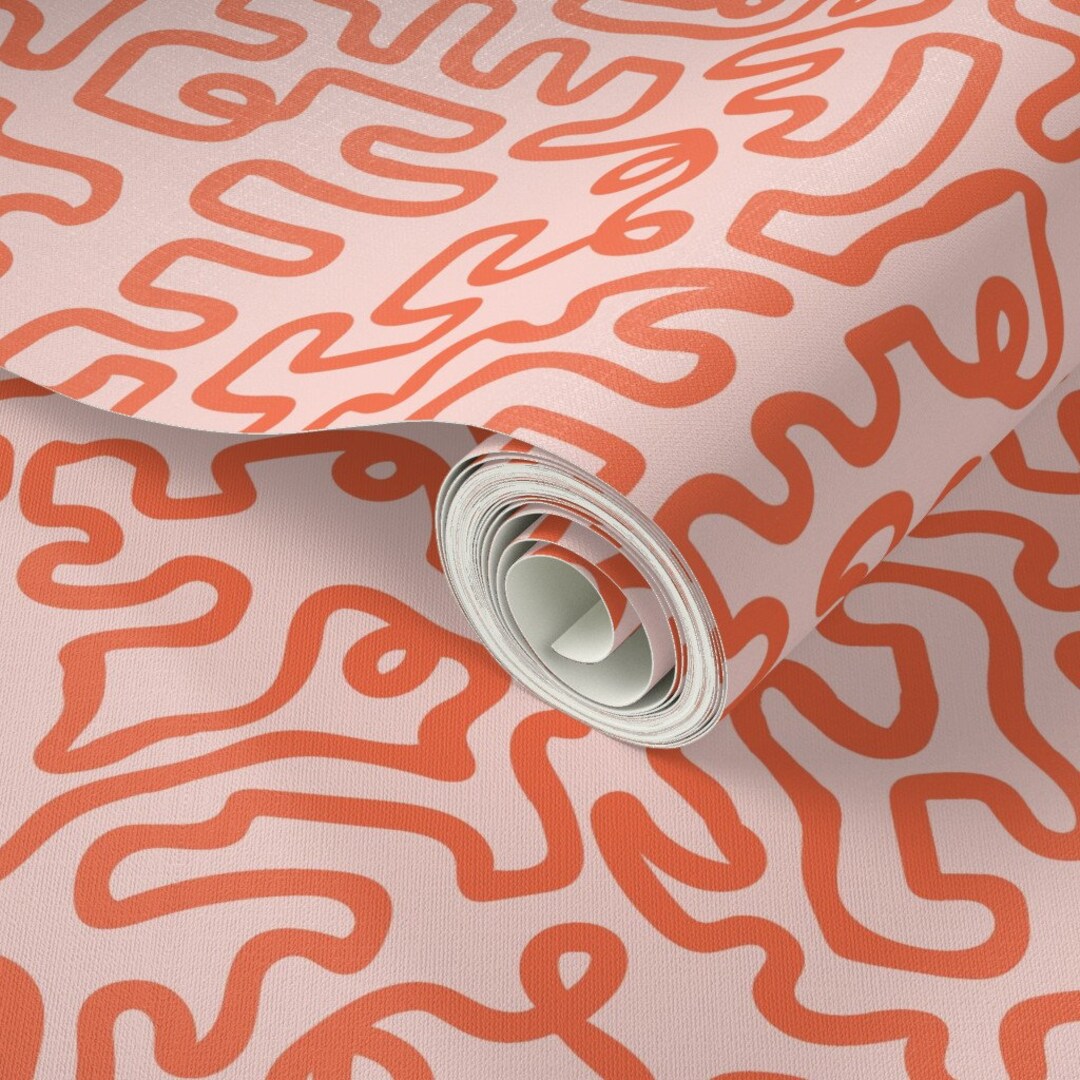 Abstract Wallpaper, Kids Wallpaper, Red Wallpaper, Abstract Lines ...