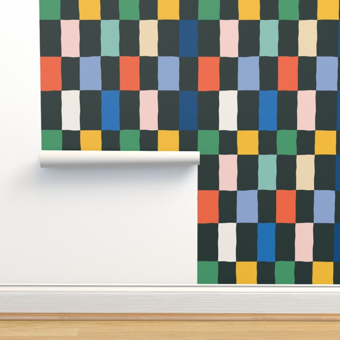 Removable Rental Wallpaper, Colorful Wallpaper, Kids Wallpaper, Modern ...