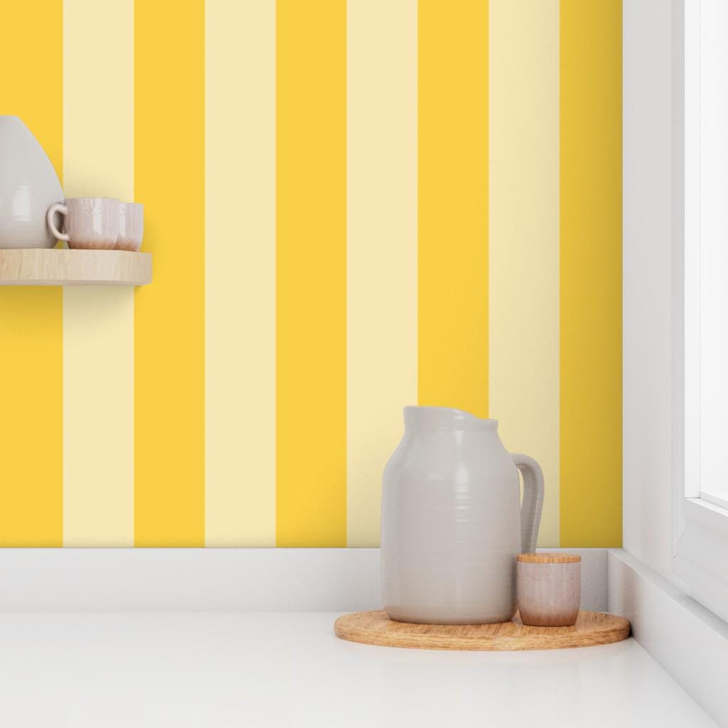 Yellow Striped Removable Wallpaper, Modern Accent Wall - Etsy