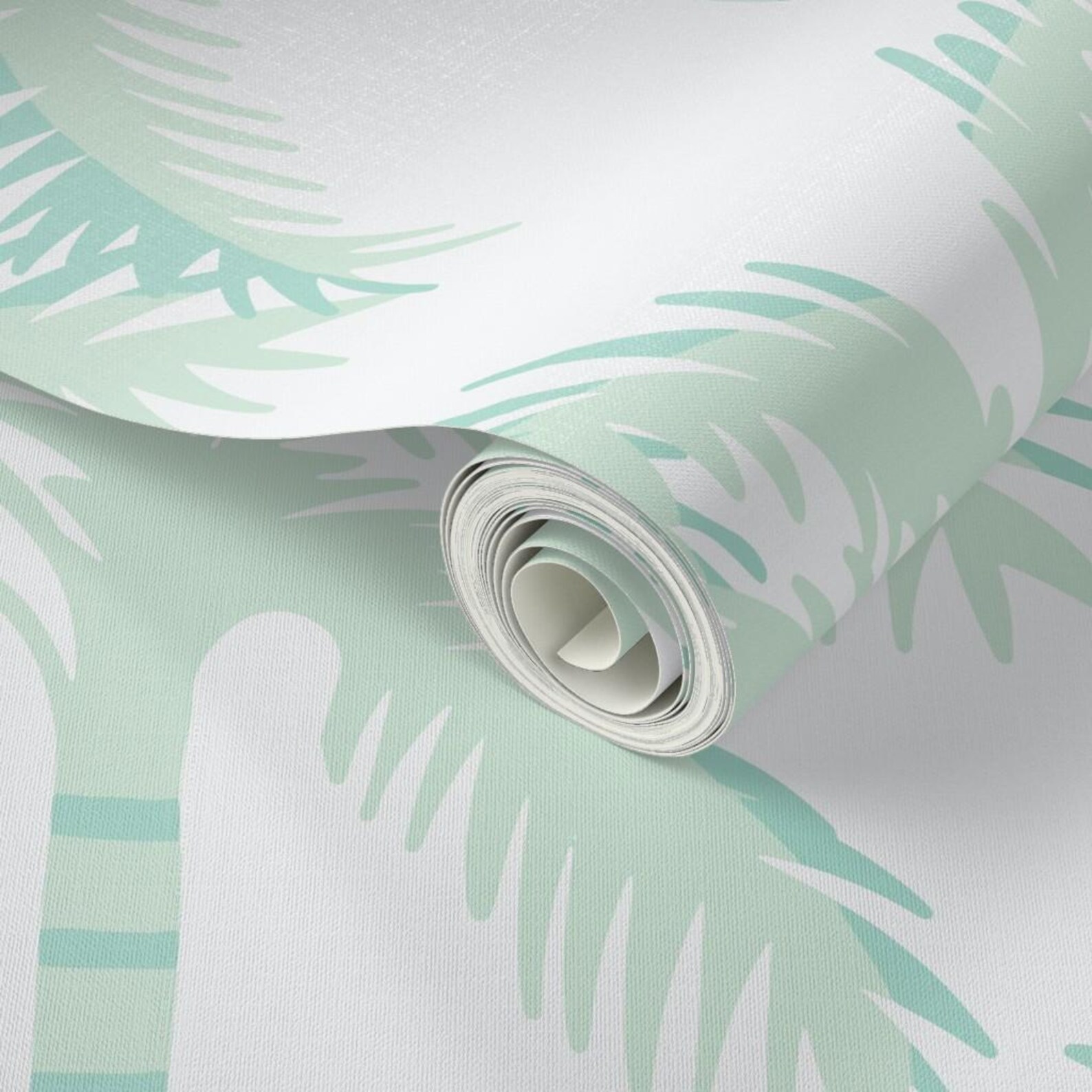 Pastel Palm Tree Wallpaper, Coastal Beach House Decor, Removable Peel ...